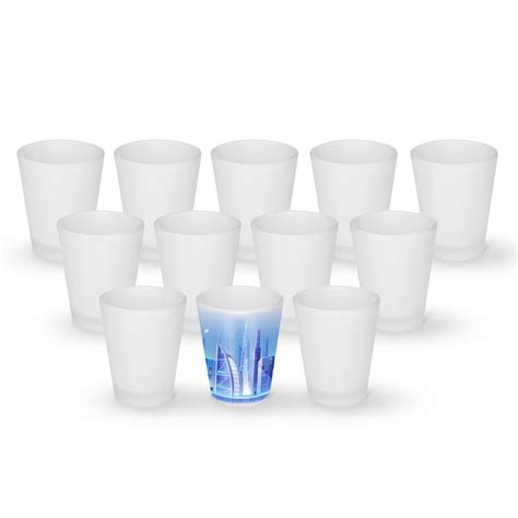 Agh Sublimation Frosted Shot Glasses 15 Oz Set Of 12 Shot Glasses