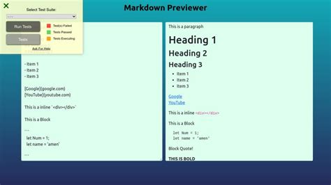 Markdown Previewer