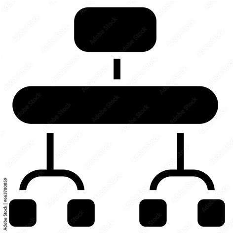 Vector Icon Hierarchy Classification Diagram Hierarchical Structure