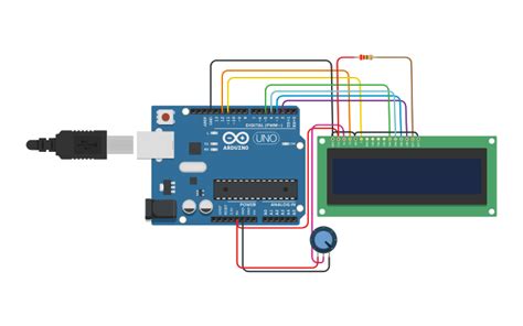 Circuit Design Lcd Display Tinkercad