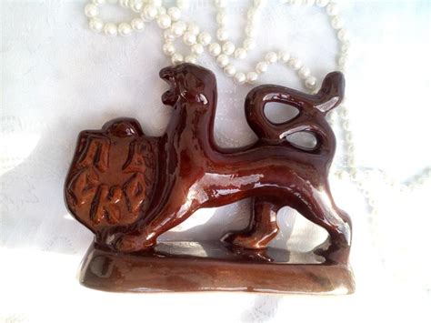 Псков барс статуэтка ссср 70 е годы обливная керамика в глазури советская винтажная редкая