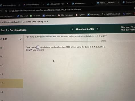 There Can Befour Digit Odd Numbers Less Than 4000