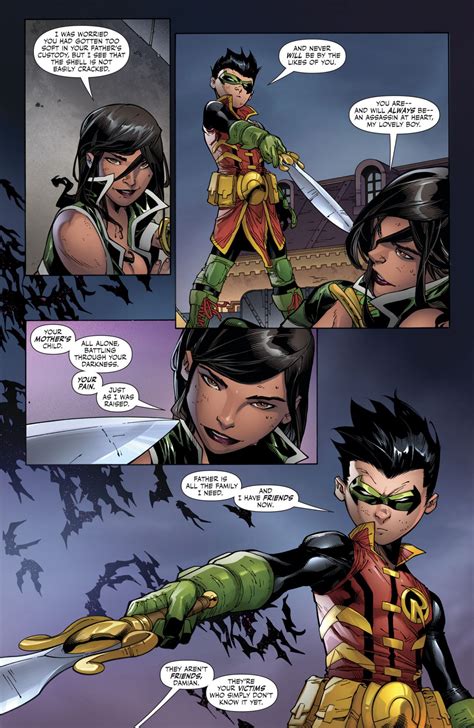 Damian Wayne Vs Talia Al Ghul Super Sons 14 Comicnewbies