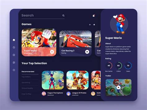 Game Dashboard Concept Design By Cmarix Infotech ~ Epicpxls
