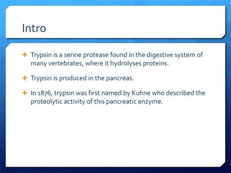 PPT Trypsin PowerPoint Presentation Free Download ID