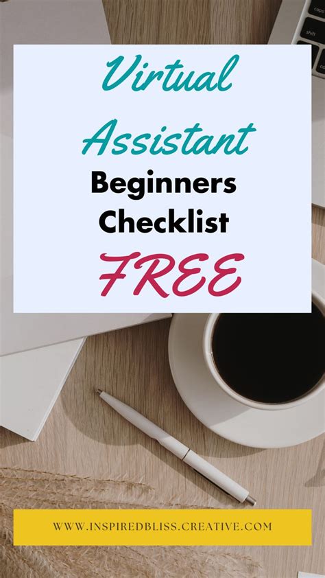 Virtual Assistant Beginners Checklist Virtual Assistant Virtual