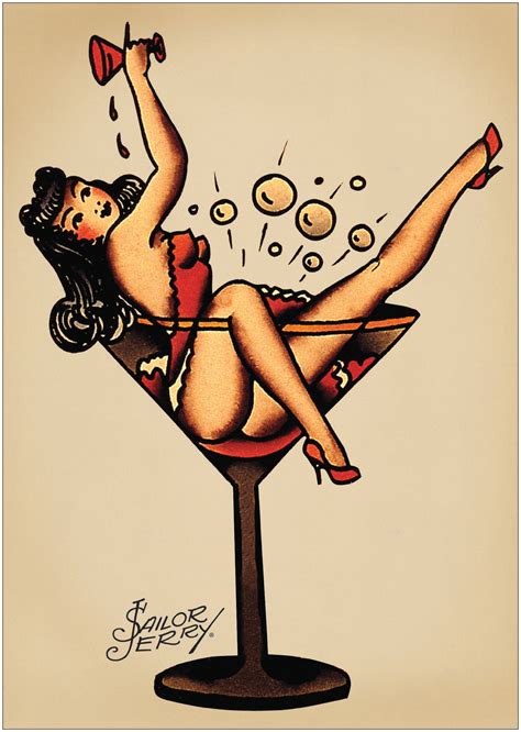 Map Pin Up Girl Tattoo