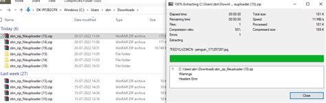 Java The Archive Is Corrupt Warning Headers Error But Everything Works Zip64