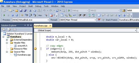 Filter Sdk Debugging Instructions Avisynth Wiki