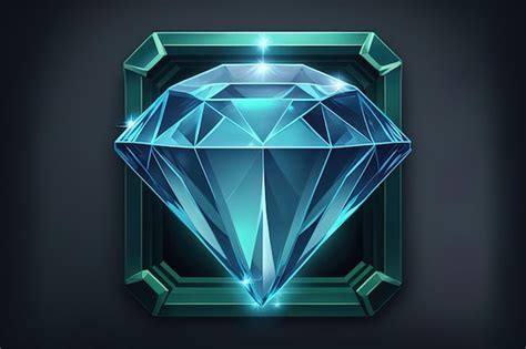 premium photo figuration of a diamond game ui icon