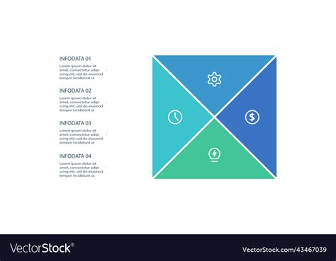 Triangle With Elements Infographic Template Vector Image