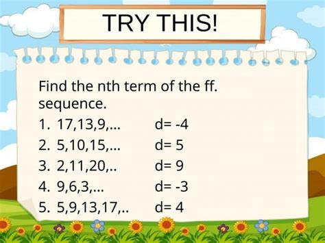 Find The Nth Term Of An Arithmetic Sequencepptx