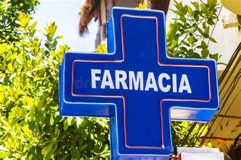 Pharmacy Drug Store Chain With Logo And Entrance In Mexico Stock Image