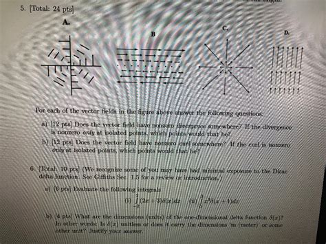 Solved Total Pts A D For Each Of The Vector Fields Chegg Com