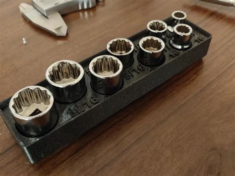 Gridfinity 8pc Stanley Socket Holder Imperial By Quarrenmakerworld Download Free 3d Models