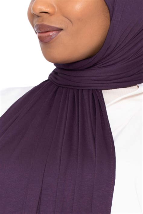 Jersey Hijab Luscious Plum Al Shams Abayas