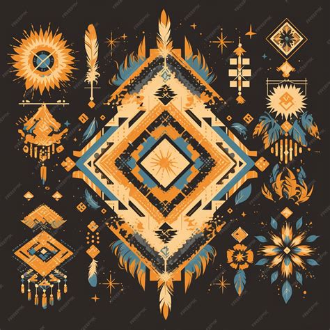 Filipino Gaddang Patterns With Beadwork Designs Premium Ai Generated