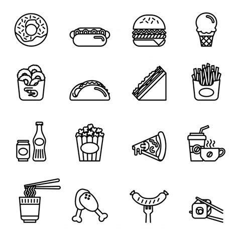 دانلود مجموعه 16 عددی آیکون های طرح خوراکی و غذا دانلود رایگان فایل لایه باز، Psd، وکتور، لوگو