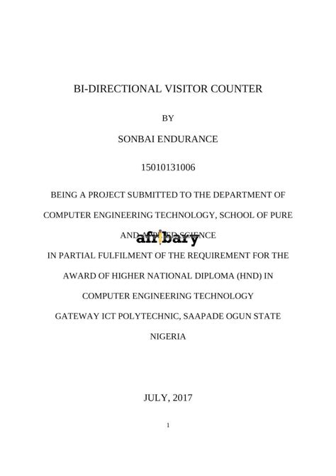 Bi Directional Visitor Counter Afribary