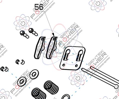 Generac 10000008511 Rocker Arm For 816cc Engines Gentek Power Generac Parts