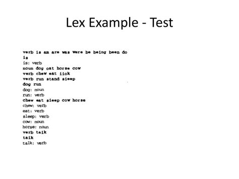 Ppt Lex And Yacc Powerpoint Presentation Free Download Id 4200000