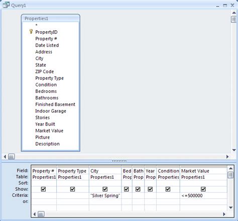 Microsoft Access Lesson Conjunction And Disjunction In Data Analysis
