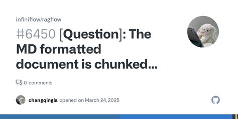 Question The Md Formatted Document Is Chunked Incorrectly · Issue