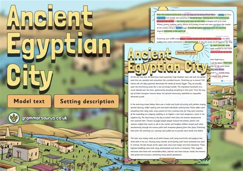 Year 5 Model Text Setting Description Ancient Egyptian City Grammarsaurus