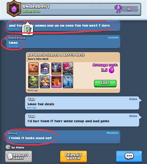 Bug Clan Chat Text Is Cut Out At The Bottom R ClashRoyale