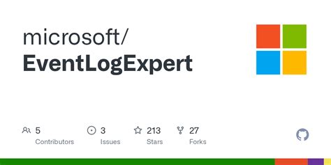 Github Microsofteventlogexpert
