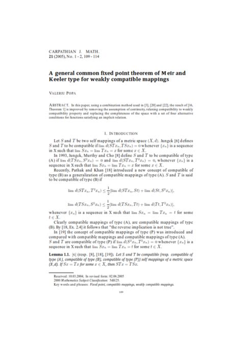 A General Common Fixed Point Theorem Of Meir And Keeler Type For Weakly Compatible Mappings