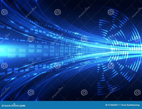 Abstract Vector Digital Future Technology Background Illustration Stock