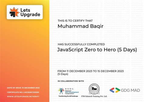 Muhammad Baqir On Linkedin Javascript Letsupgrade Letsupgrade