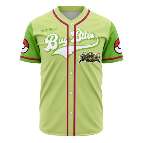 Bug Bites Pokemon Baseball Jersey Anime Bape