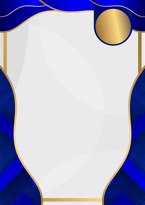 블루 럭셔리 골드 테두리 프레임 인증서 벡터 배경 배경 화면 및 일러스트 무료 다운로드 Pngtree