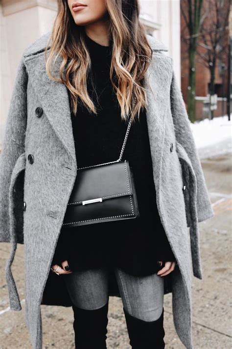 Grey And Black Fall Fashion Outfits Style Inspiration Outfits