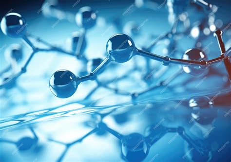 Premium Ai Image 3d Molecule Background With Connected Spherical Particles Atoms Vector