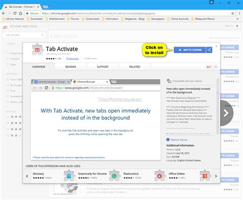 Automatically Switch To New Tab In Google Chrome For Windows Tutorials