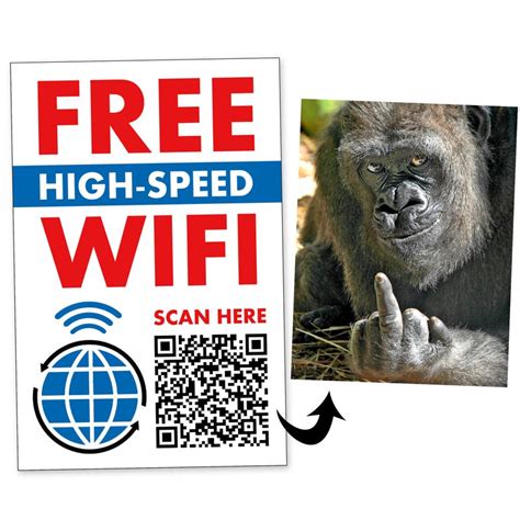 Middle Finger Gorilla Qr Code Etsy