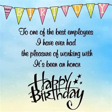Happy Birthday Employee Quotes