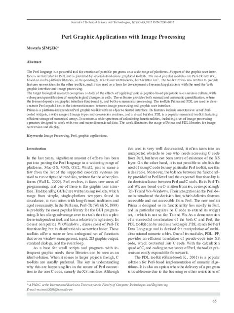 Pdf Perl Graphic Applications With Image Processing