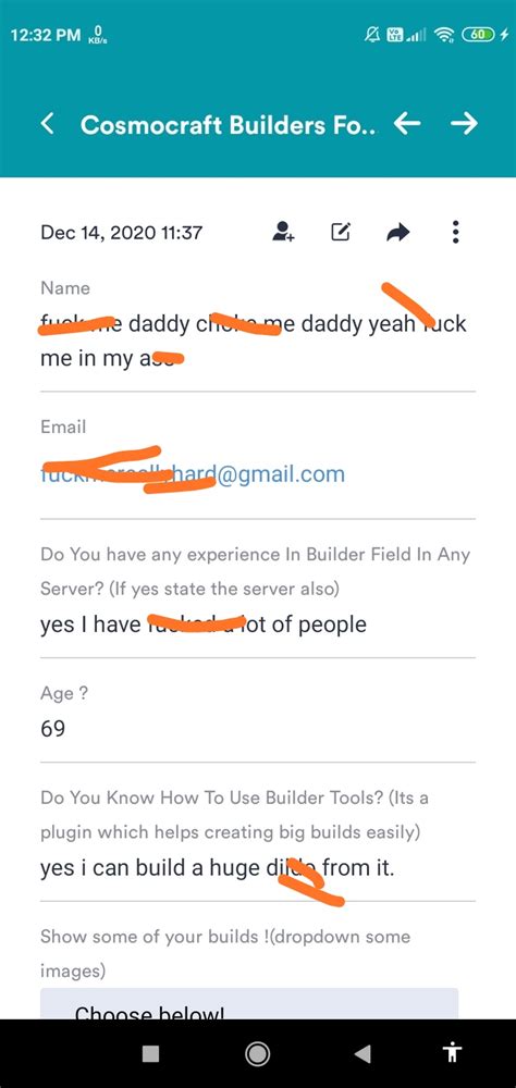 I Want To Report A Form Submitter Regarding Inappropriate Submission