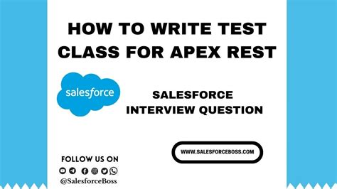 How To Write Test Class For Apex Rest Salesforce Interview Question