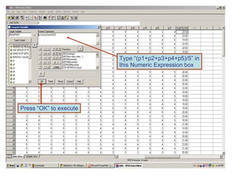 Using Spss Transforming Variable Compute Ppt
