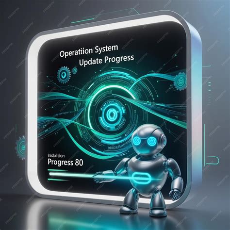 Operation System Update Progress Data Synchronize Process And Installation Program Web Landing