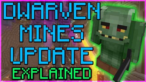 The Dwarven Mines Update Explained Hypixel Skyblock Youtube