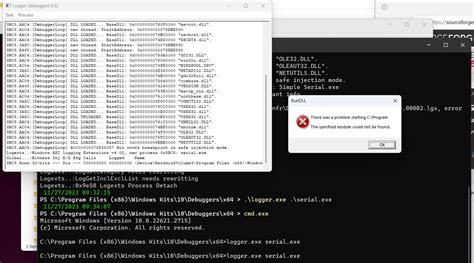 Windbg Loggerexe Wont Run Standalone Microsoft Qanda