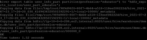 How To Work With Import And Export Commands In Hive