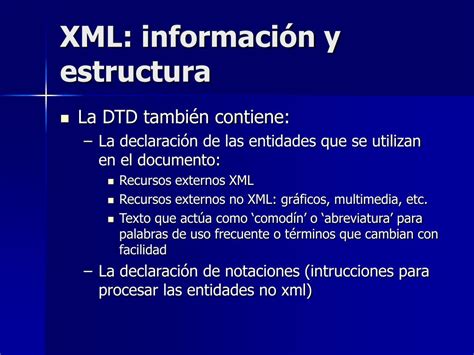Ppt Tema 3 Estructura De Los Documentos Xml Dtd Powerpoint Presentation Id 1421076