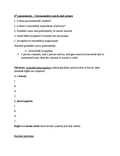 4th Amendment 4 Th Amendment Unreasonable Search And Seizure Is